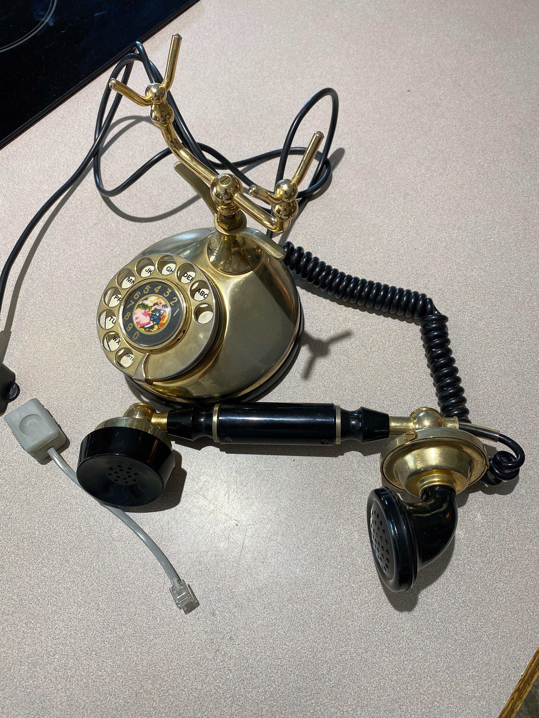 1960s Telephone Brass Victorian Style - Etsy