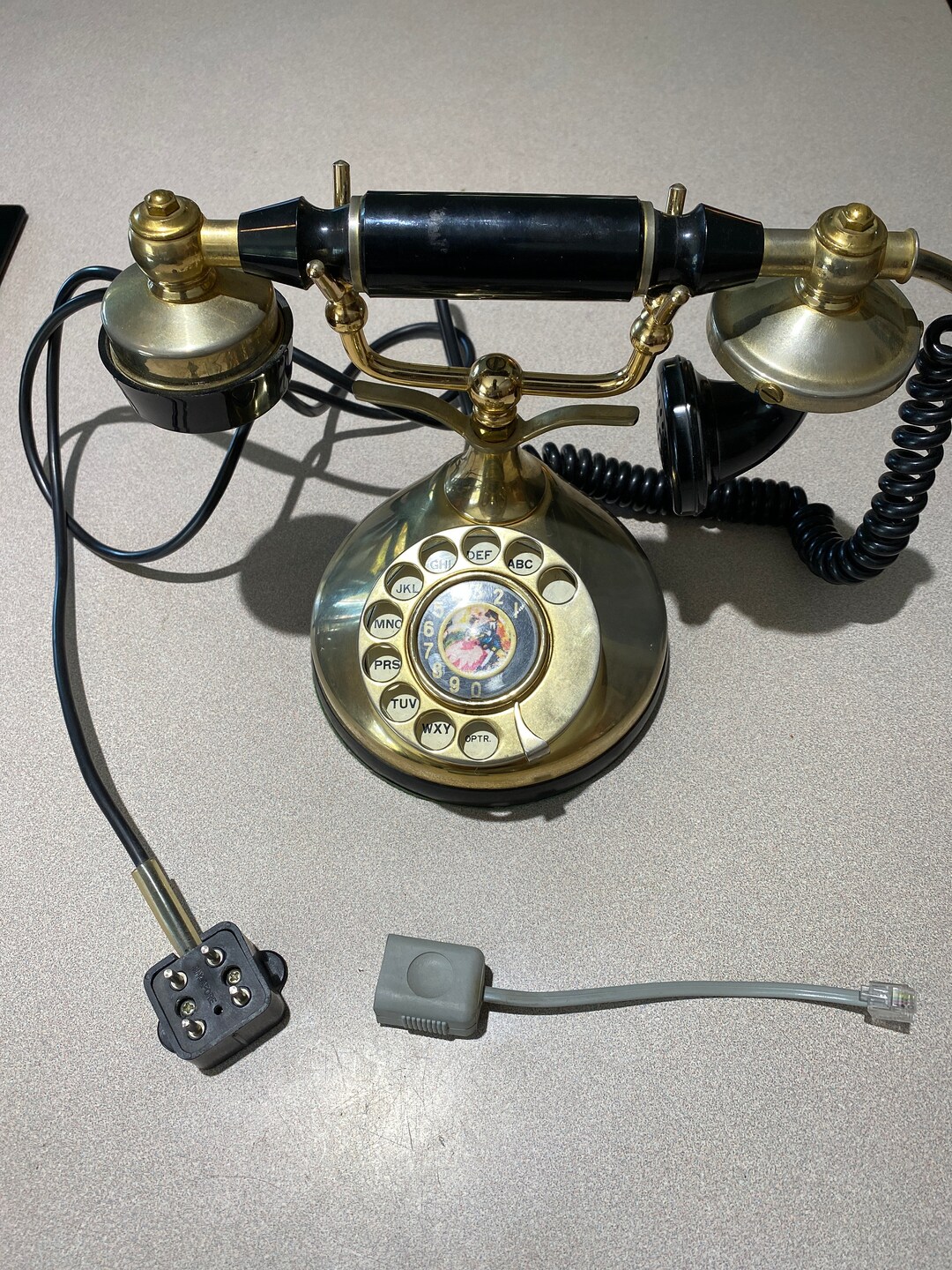 1960s Telephone Brass Victorian Style - Etsy