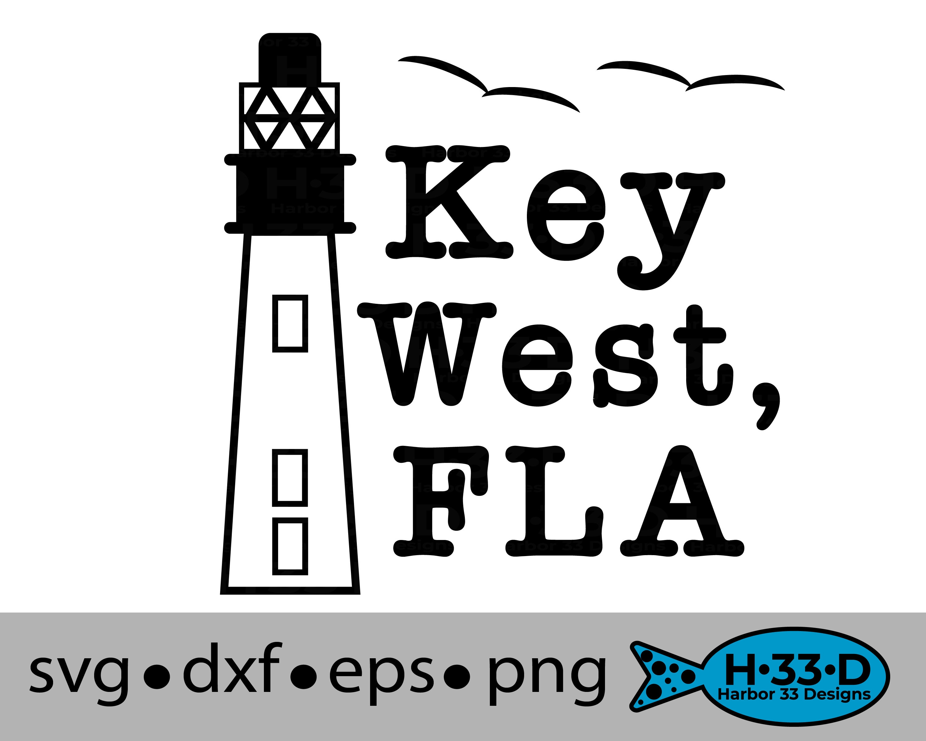 Key West Lighthouse, Key West Cricut, Key West Silhouette, Key West Svg ...