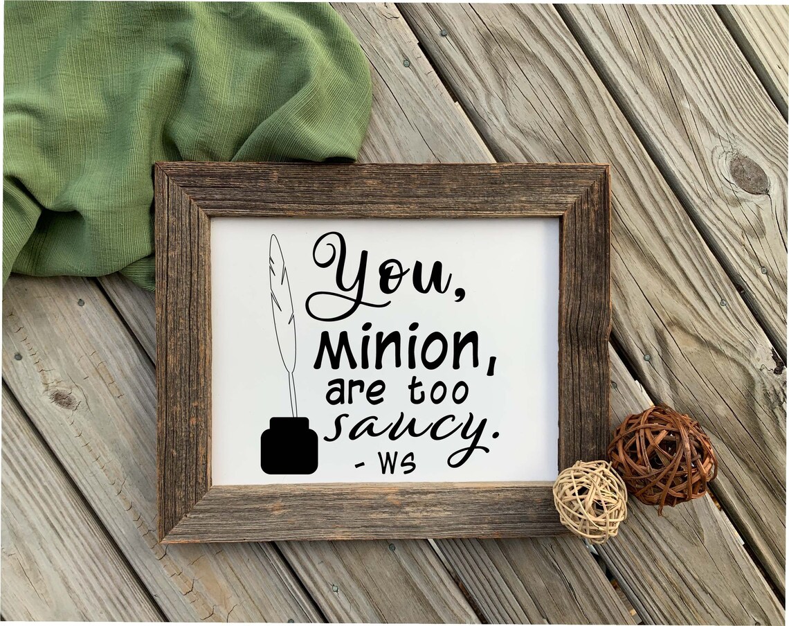 Shakespeare Insult Shakespeare Svg Book Lover Svg Book Lover Cricut