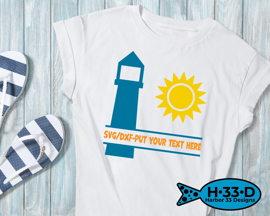 Blank Beach Monogram, Lighthouse Frame, Lighthouse Svg, Lighthouse ...