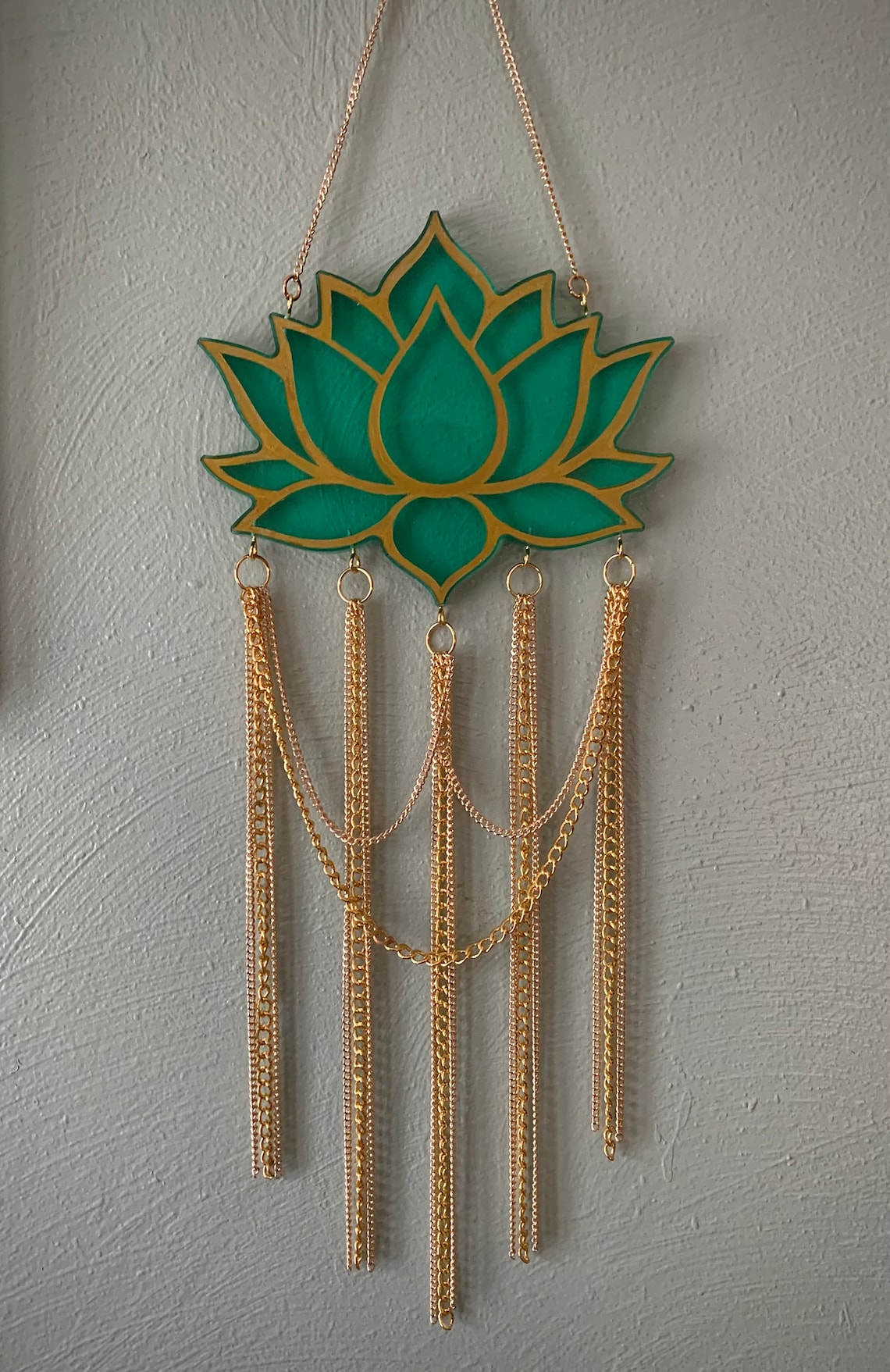 Lotus Flower Wall Hanging Floral Wall Art Resin Wall - Etsy