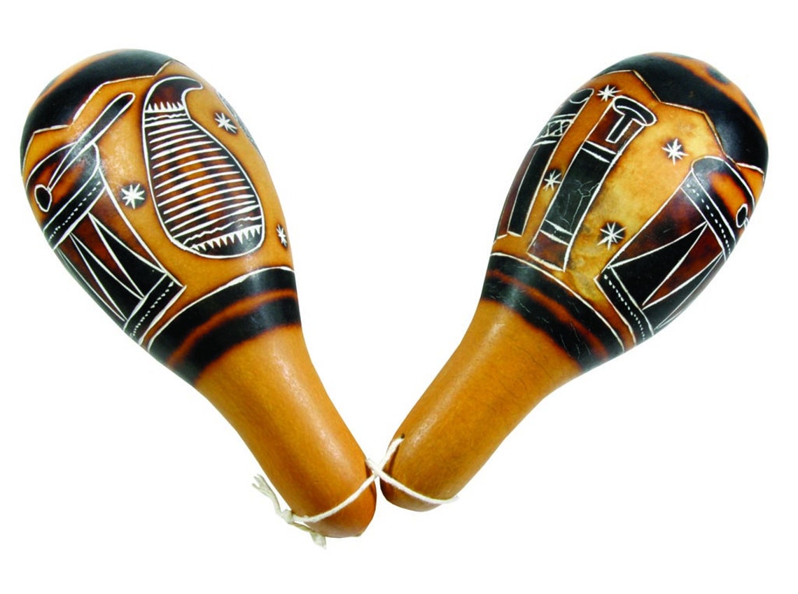 Maraca Kalaba Pair Guiro Peru Shaker - Etsy