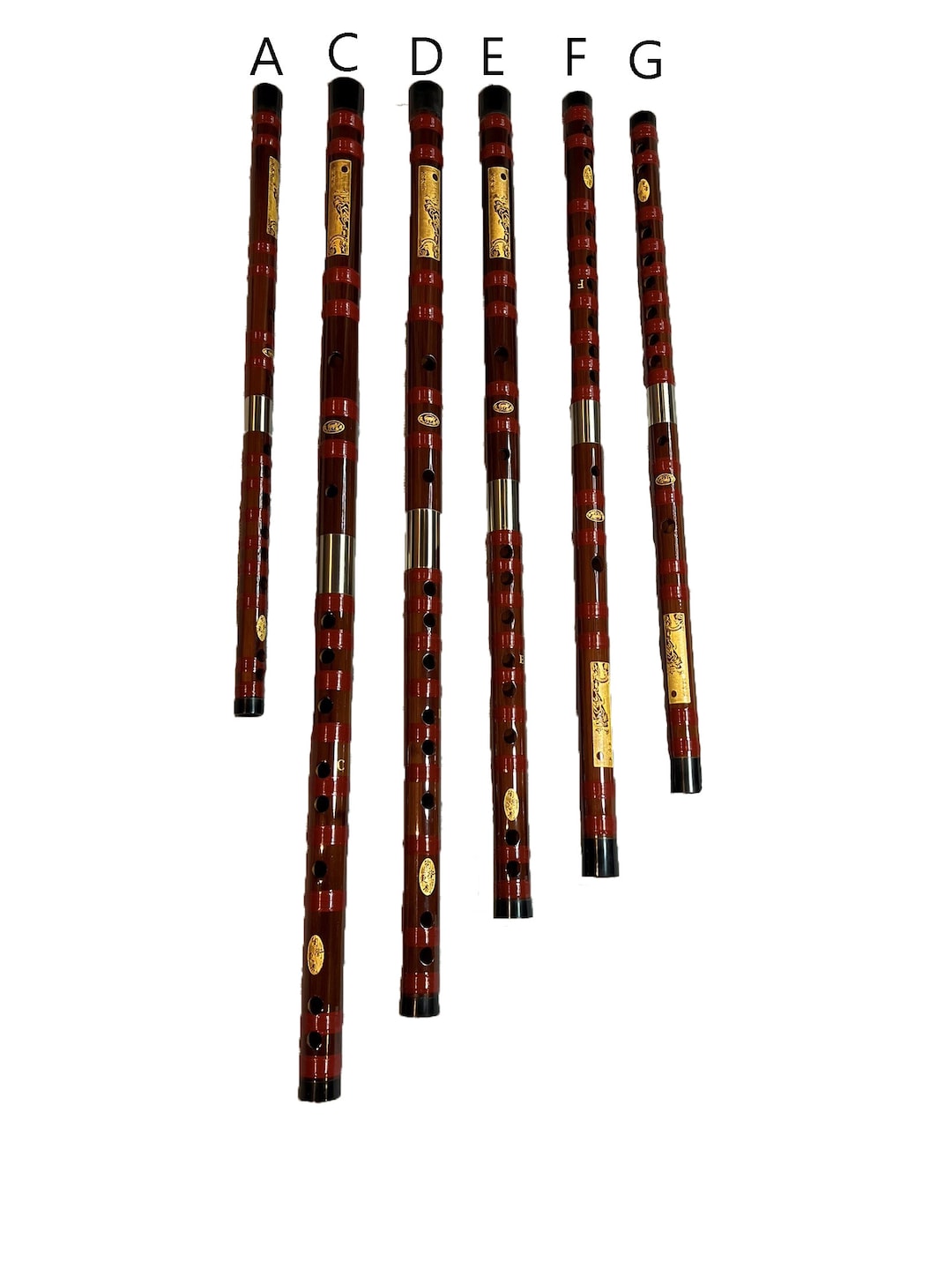 Dizi Flute Bamboo Chinese Tuned in A C D E F G - Etsy