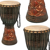 27INCH X 14INCH Original Working African Drum Kamba Tribe Kenya Brown ...