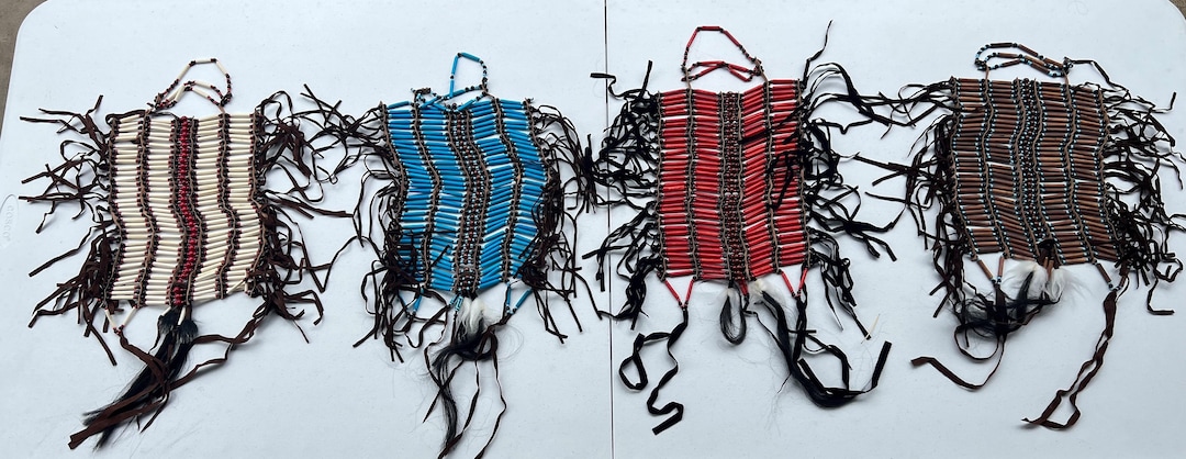 Vibrant Indian Beaded Breast Chest Plate: 14-inch in Three Colors - Etsy