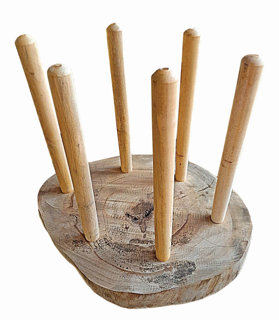 Didgeridoo Stand Display Wood 15" or 18" Diameter Heavy Strong Stable ...