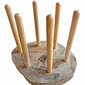 Didgeridoo Stand Display Wood 15" or 18" Diameter Heavy Strong Stable ...