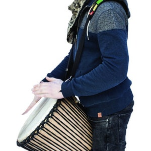 Djembe Belt Rasta or Black, Djembe Backpack, Back-strap - Etsy