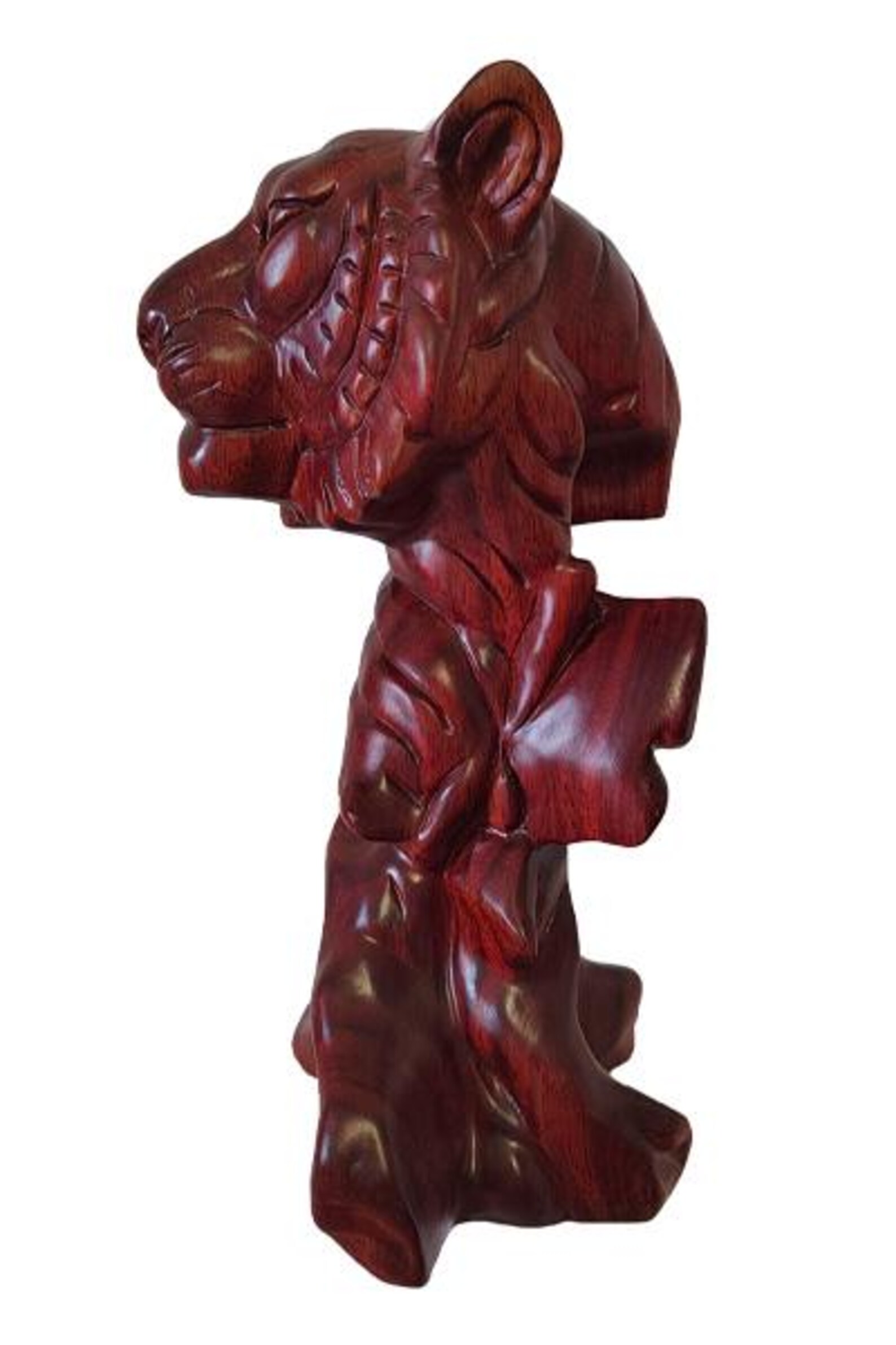 Wooden Tiger Head Wooden Crafts Home Décor Household Handicrafts ...