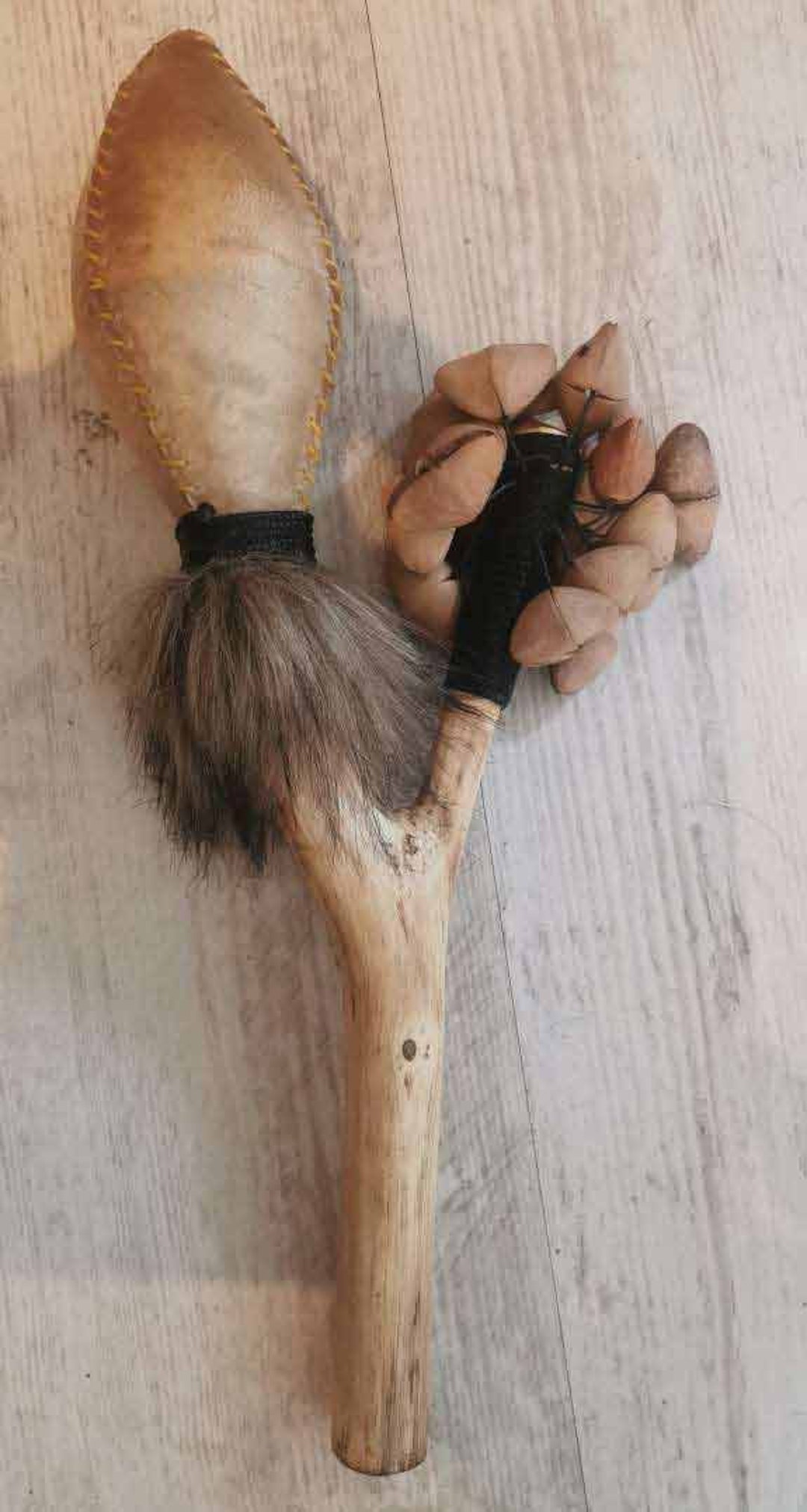 Shamanshaker Skin Chacha Nuts Cow Skin Length 14" - Etsy