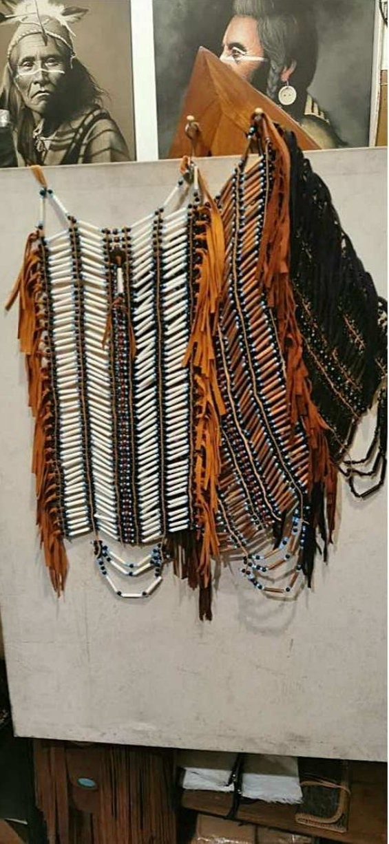Indian Beaded Breast Chest Plate 20 Inch Five Colors - Etsy