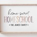 Custom Homeschool Sign Personalized Homeschool Print Home - Etsy