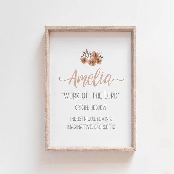 Name Amelia - Etsy