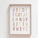 Boho Watercolor Alphabet Print, Boho Nursery Wall Art, Classroom Decor ...