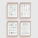 Sage Green Watercolor Learning Posters (set of 4) : Alphabet, Numbers ...
