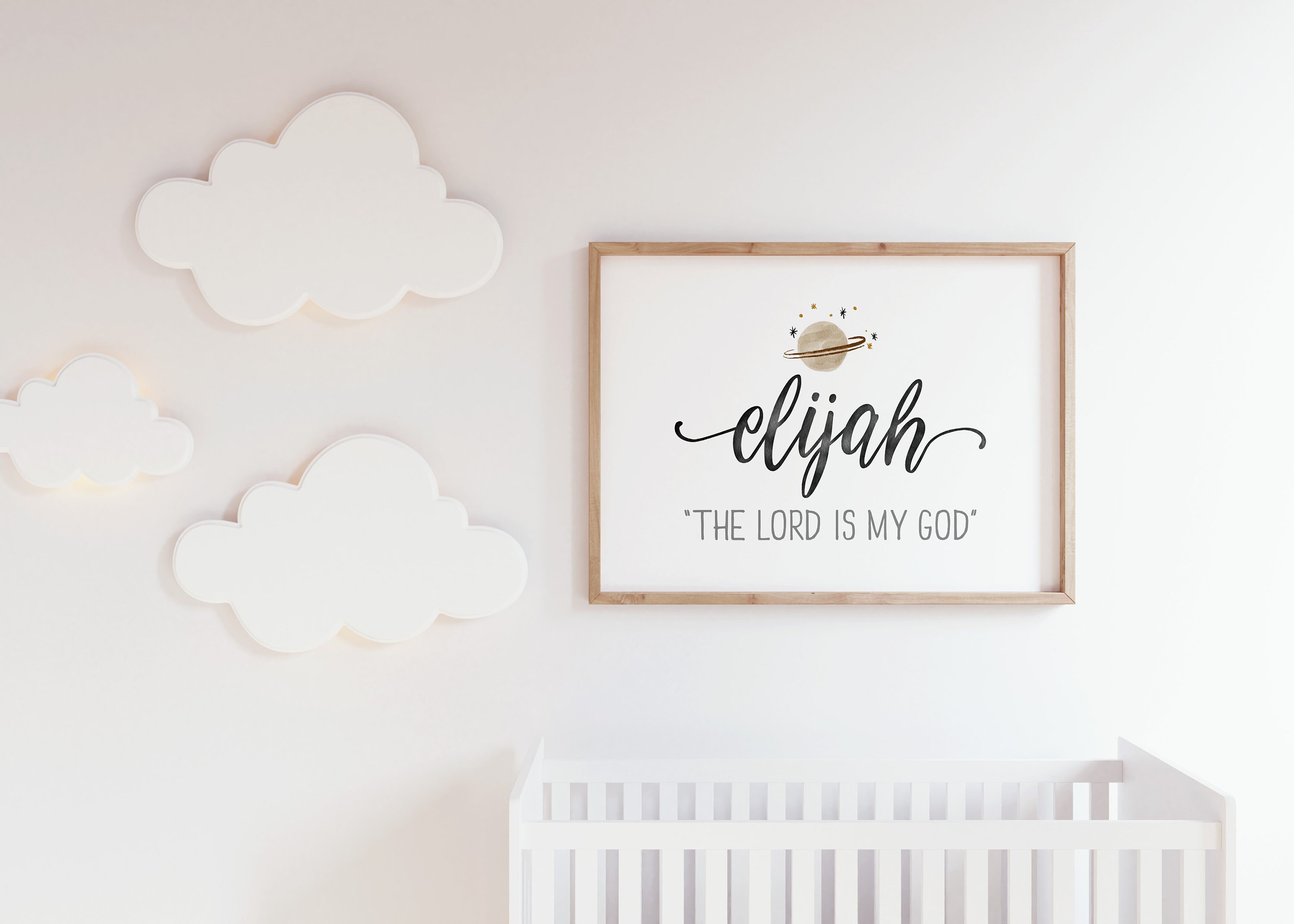Elijah Name Meaning Art: Boys Nursery Decor (digital Download) - Etsy