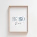 Custom Big Bro Lil Bro Print SET of 2 Prints Custom Brother - Etsy