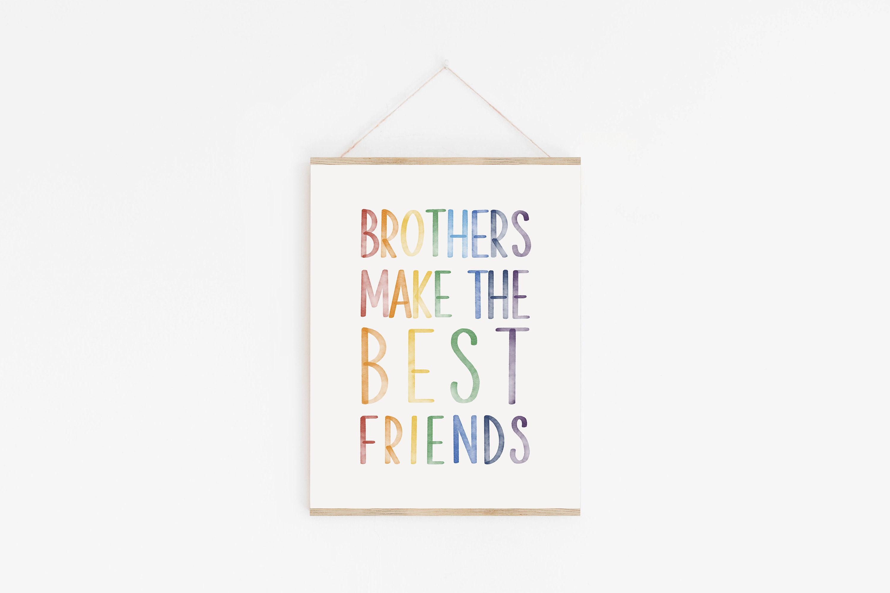 Brothers Wall Art Brothers make the best friends Brothers | Etsy