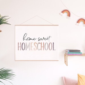 Home Sweet Homeschool, Homeschool Sign, Boho Homeschool Decor ...