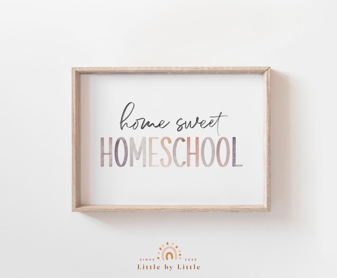 Home Sweet Homeschool Homeschool Sign Boho Homeschool Decor - Etsy