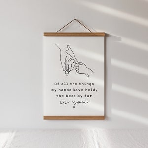 Baby Hand Line Art Print: Nursery Quote (digital Download) - Etsy