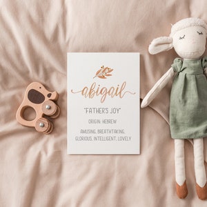 Abigail Name Meaning Print, Abigail Name Art, Baby Shower Gift, Girls ...