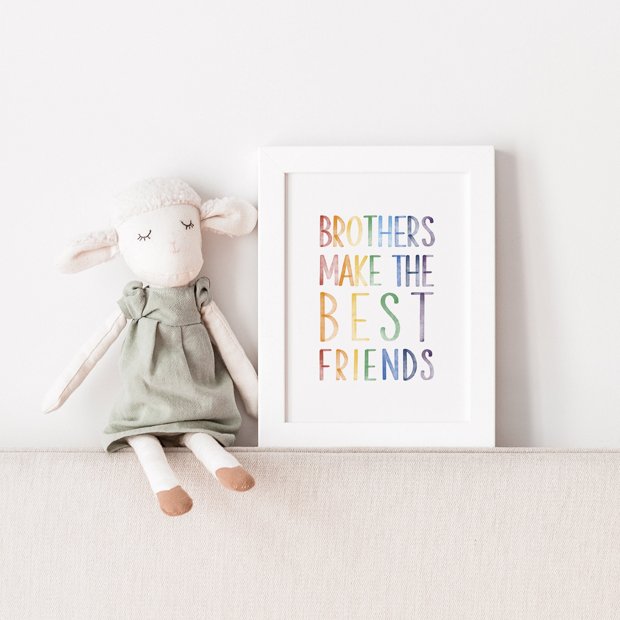 Brothers Wall Art Brothers Make the Best Friends Brothers - Etsy