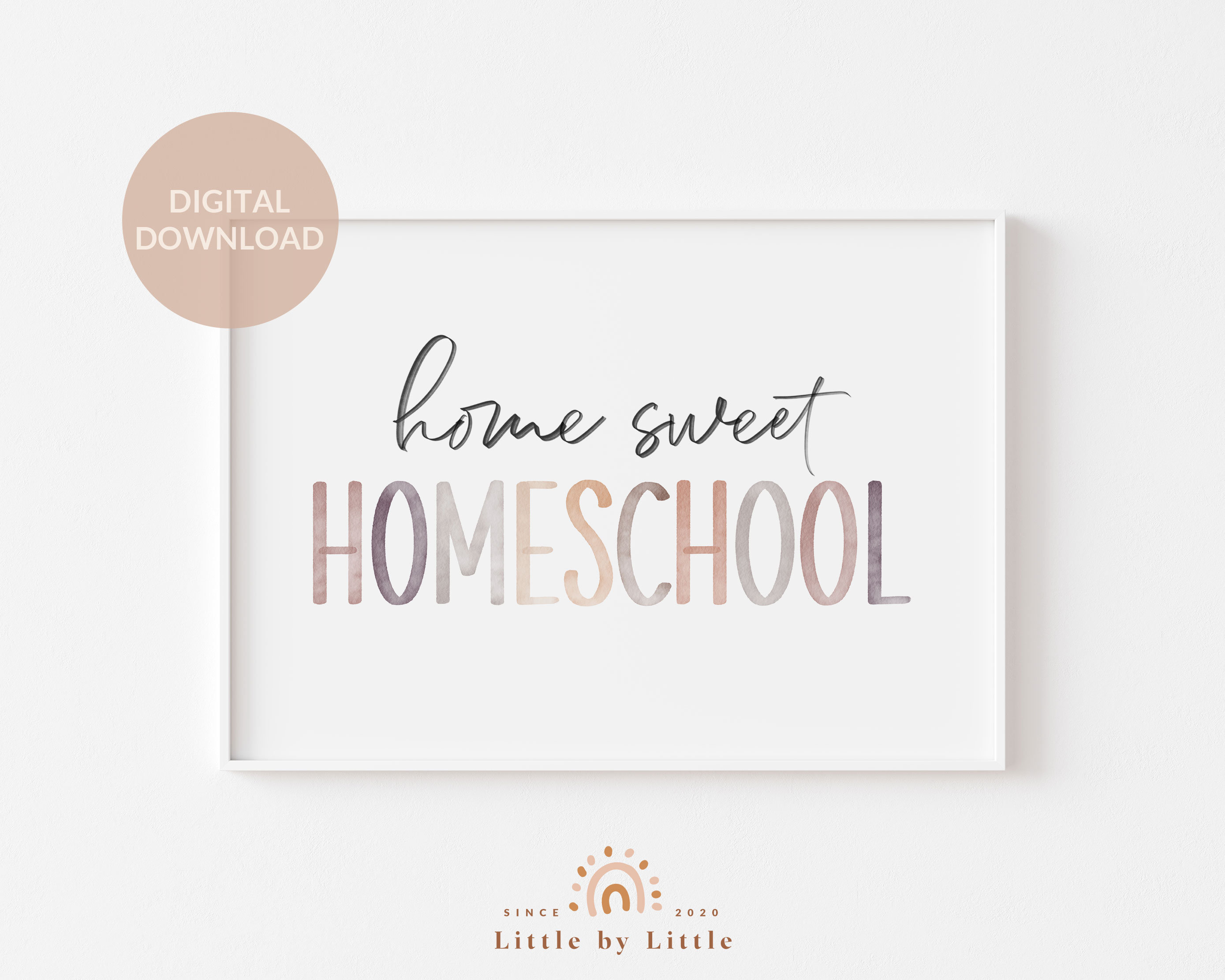 Home Sweet Homeschool Homeschool Sign Boho Homeschool Decor | Etsy