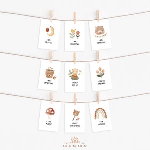 36 Affirmation Cards for Kids Printable, Positive Daily Affirmation ...