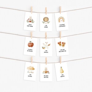 36 Affirmation Cards for Kids Printable, Positive Daily Affirmation ...