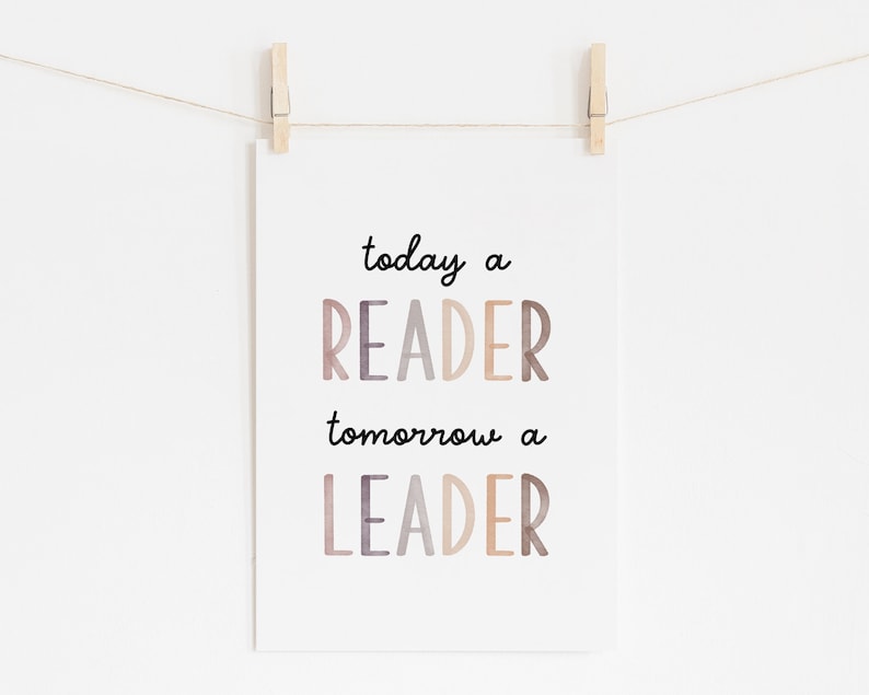 Today a Reader Tomorrow a Leader Boho Classroom Decor - Etsy