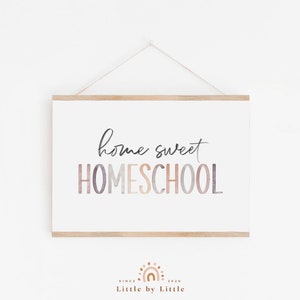 Home Sweet Homeschool, Homeschool Sign, Boho Homeschool Decor ...