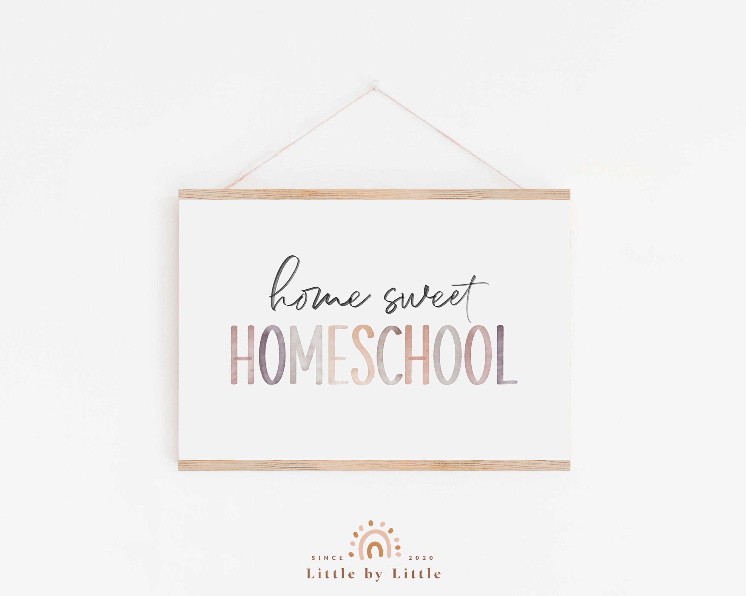 Home Sweet Homeschool Homeschool Sign Boho Homeschool Decor | Etsy
