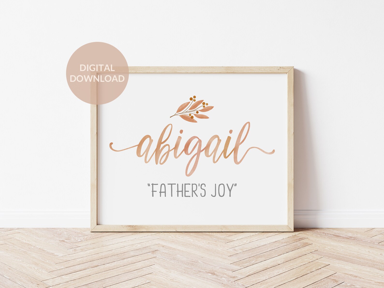 Abigail Name Meaning Print Abigail Name Art Baby Shower | Etsy