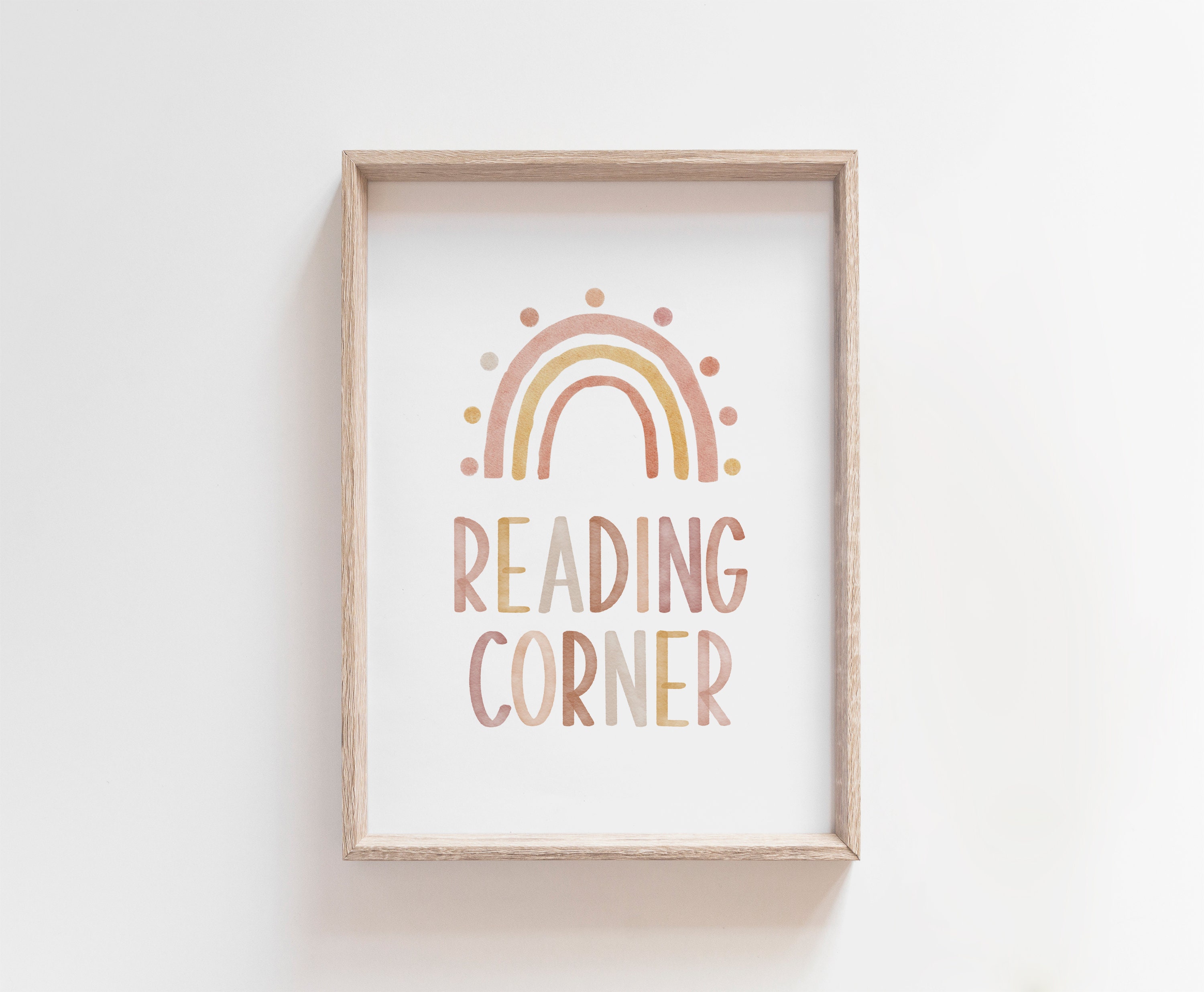 Boho Reading Corner Sign Let's Read Today a Reader - Etsy