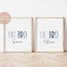 Custom Big Bro Lil Bro Print SET of 2 Prints Custom Brother - Etsy