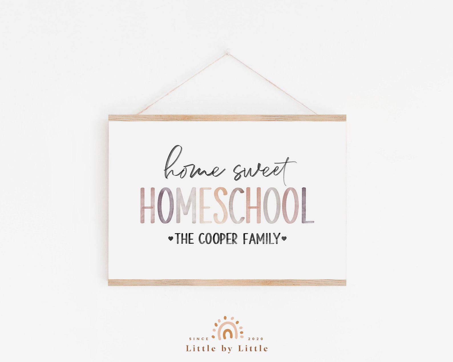 Custom Homeschool Sign Personalized Homeschool Print Home - Etsy