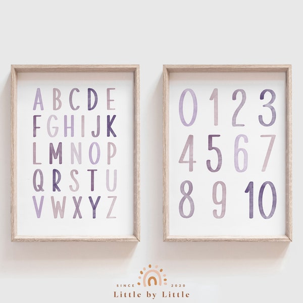Purple Numbers - Etsy UK