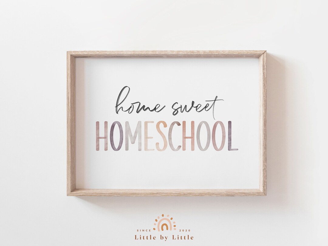 Home Sweet Homeschool, Homeschool Sign, Boho Homeschool Decor ...