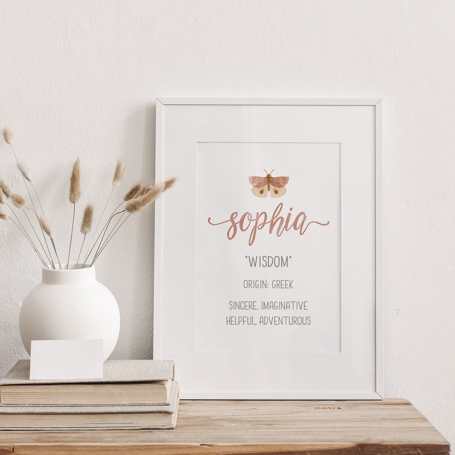 Sophia Name Meaning Print Sophia Name Art Baby Shower Gift - Etsy