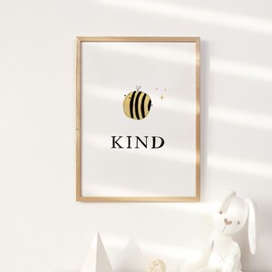 Bee Kind Printable, Bee Kind Print, Bee Kind Poster, Be Kind, Bee ...