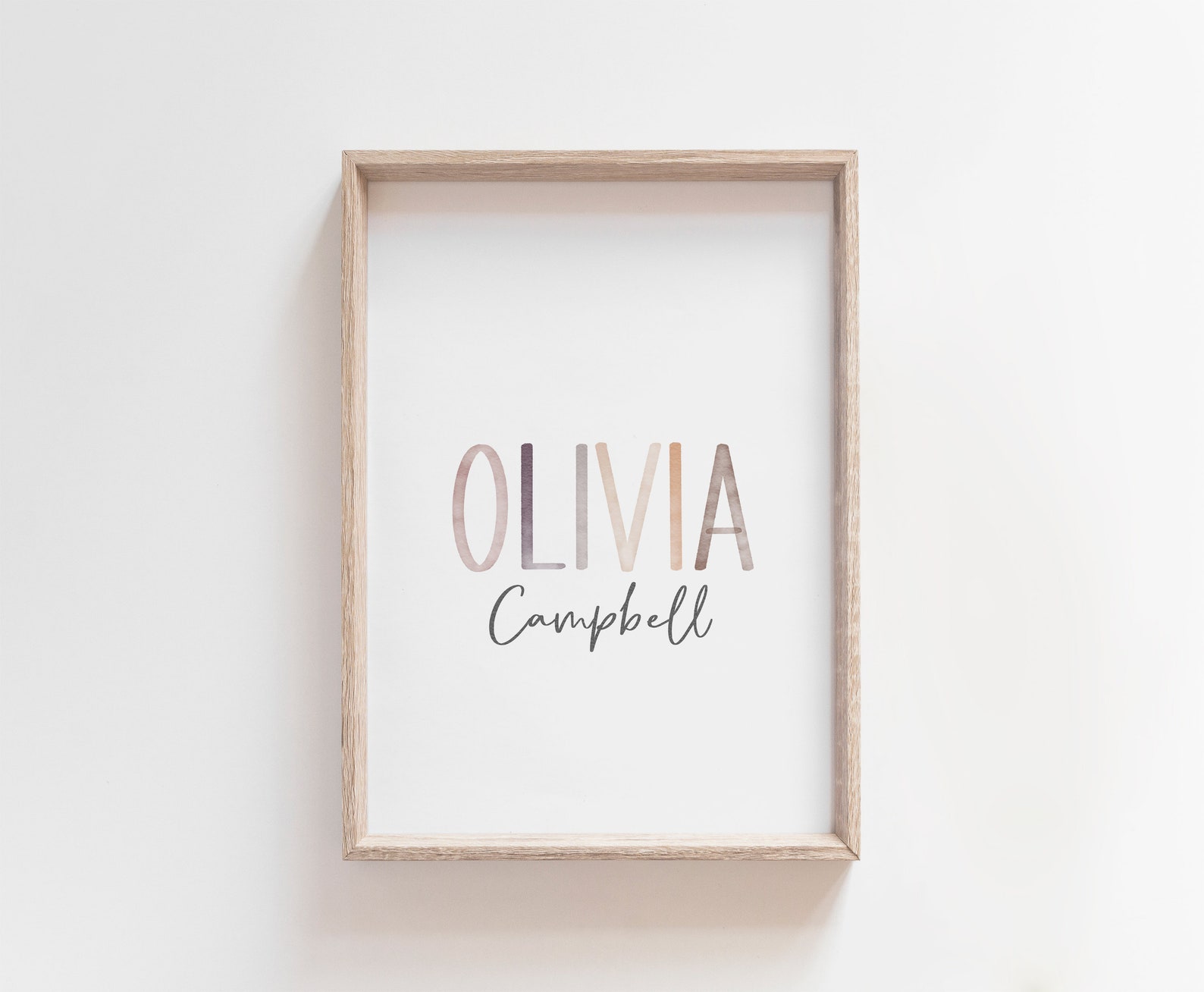 Set of 3 Prints Custom Baby Name Personalized Baby Name | Etsy