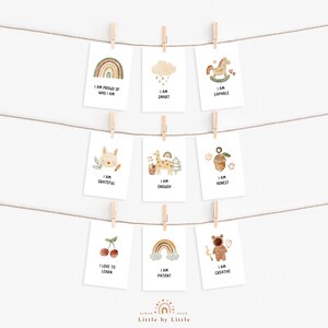 36 Affirmation Cards for Kids Printable, Positive Daily Affirmation ...