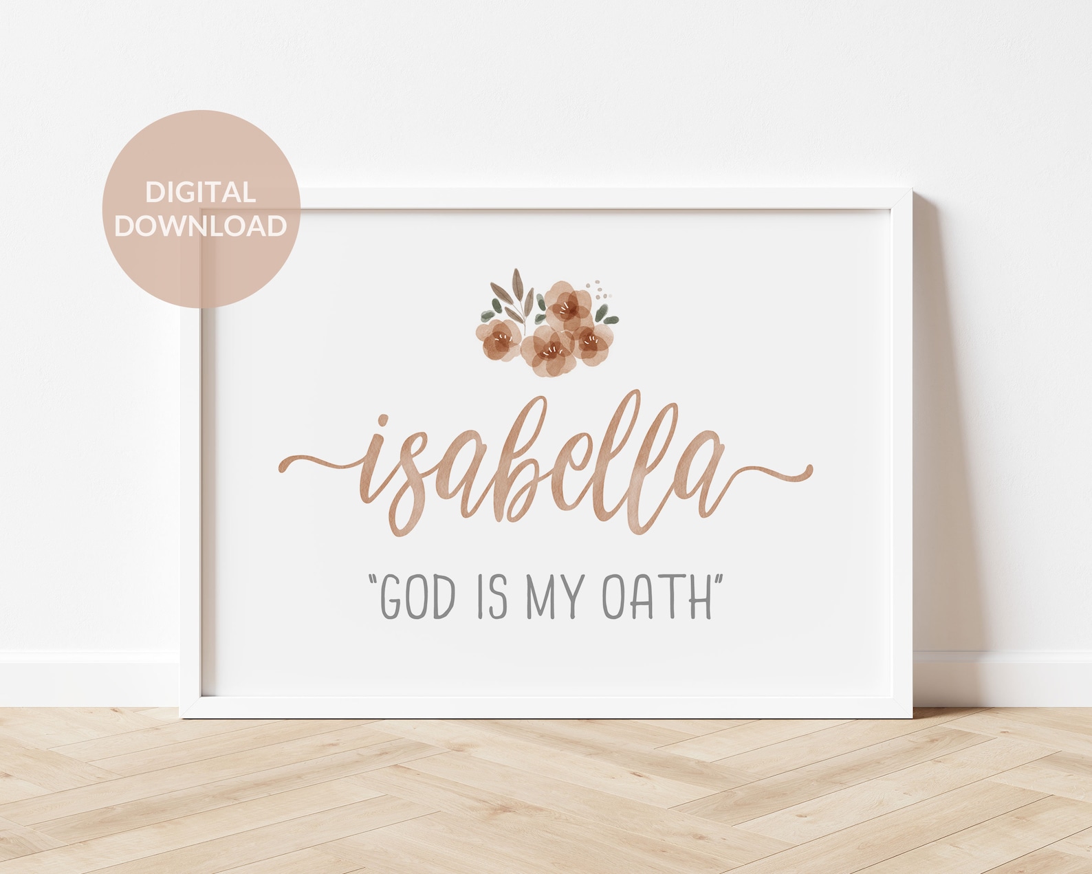 Isabella Name Sign Isabella Name Meaning Print Baby Shower | Etsy