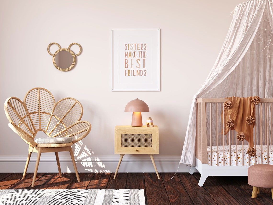 Boho Watercolor Sisters Make the Best Friends Boho Girls - Etsy