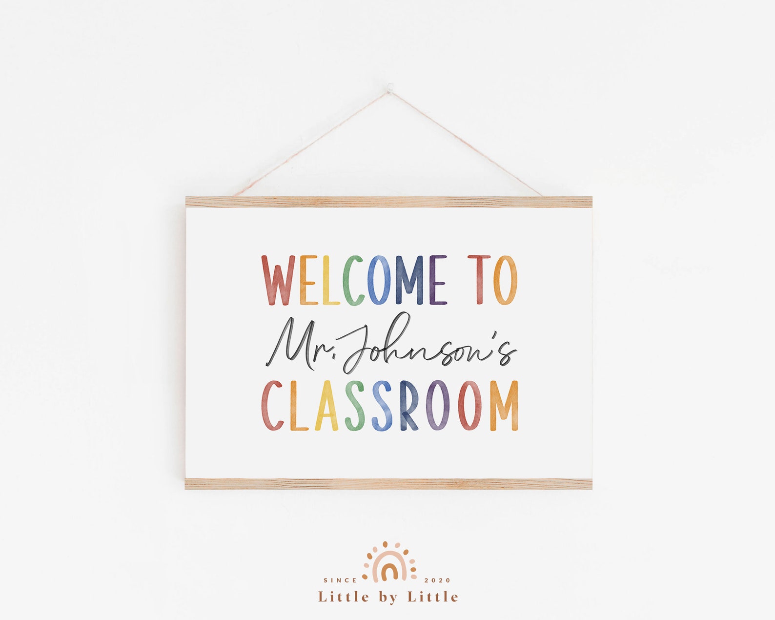 Welcome to Classroom Sign Teacher Name Sign Custom Classroom - Etsy