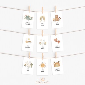 36 Affirmation Cards for Kids Printable, Positive Daily Affirmation ...
