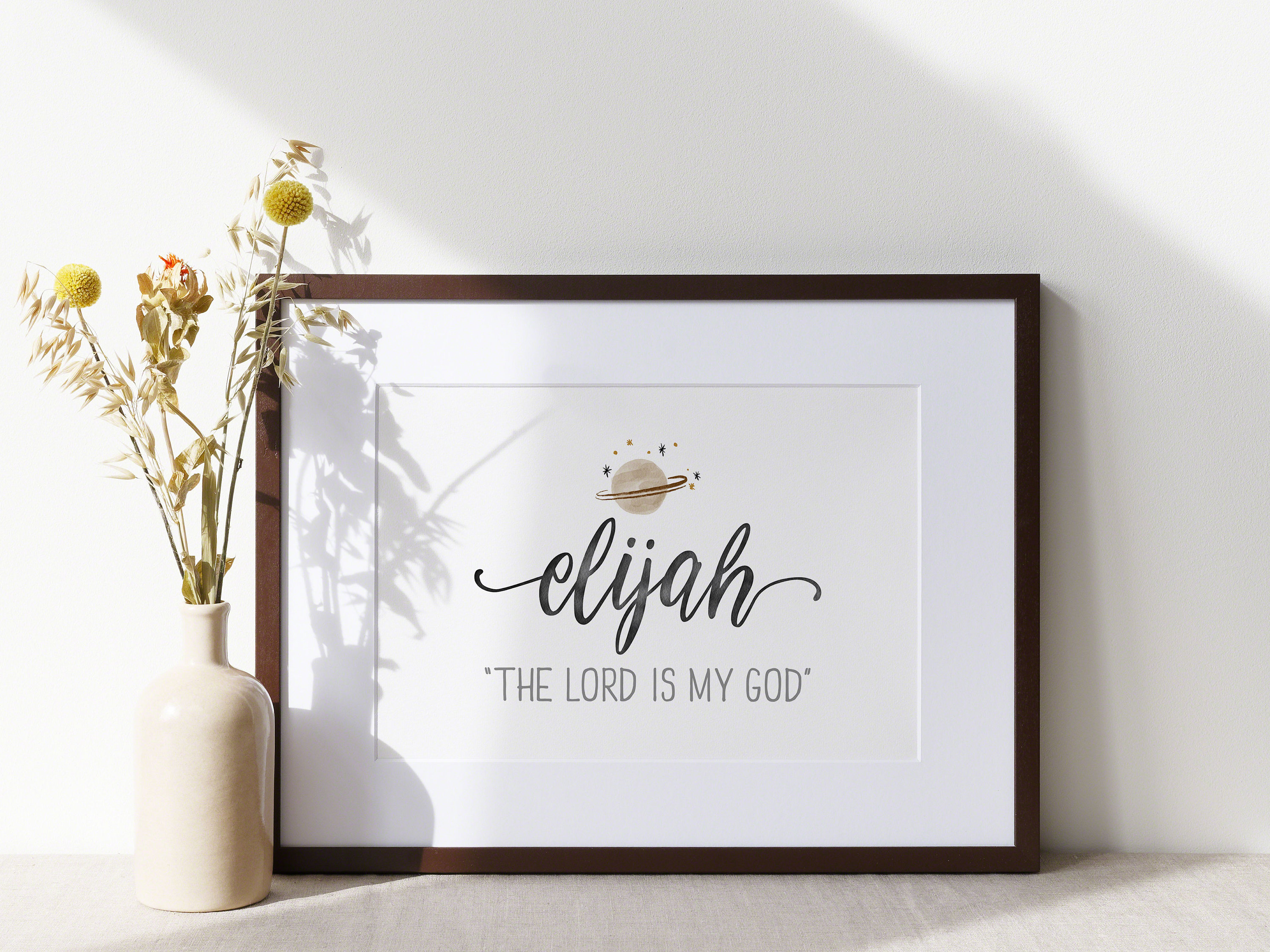 Elijah Name Meaning Art: Boys Nursery Decor (digital Download) - Etsy