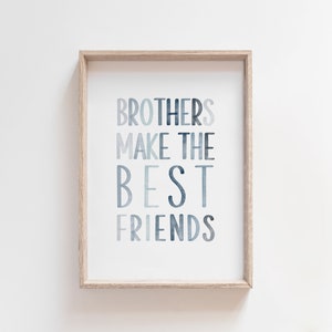 Custom Brother Name Print, SET of 3, Brothers Make the Best Friends ...